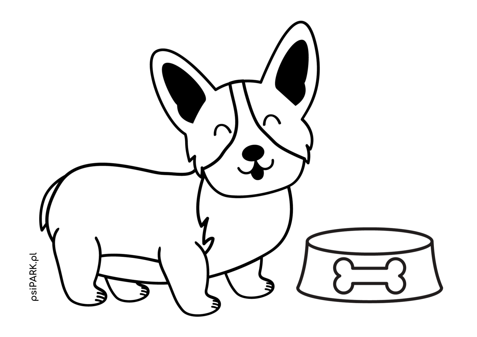 Pies kolorowanka do druku czyli piesek do druku [A4 za darmo] dla ...